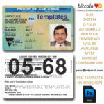 Victoria Australia Proof Of Age Card Template