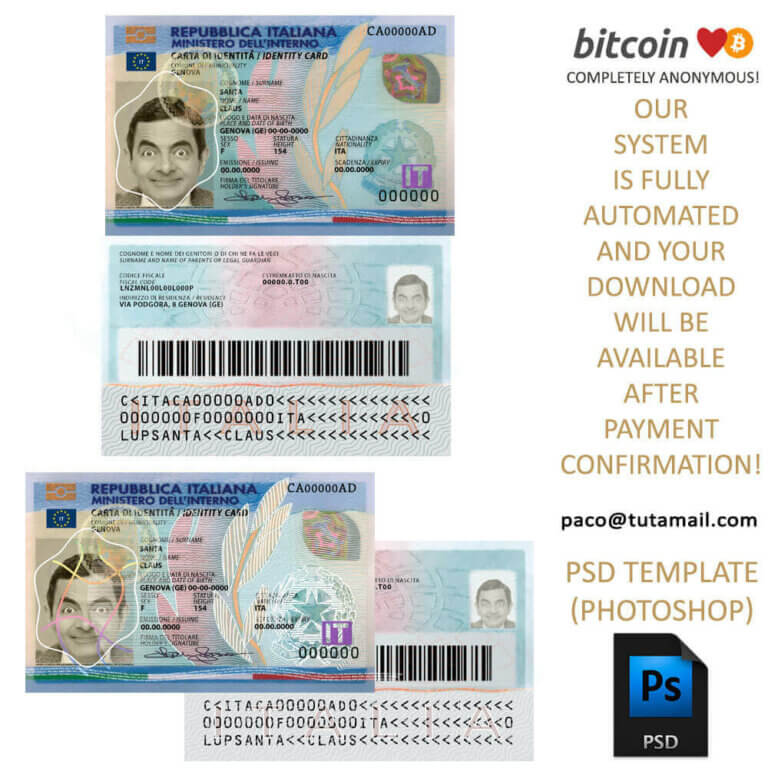 Driving license template, photoshop file, Instant Delivery